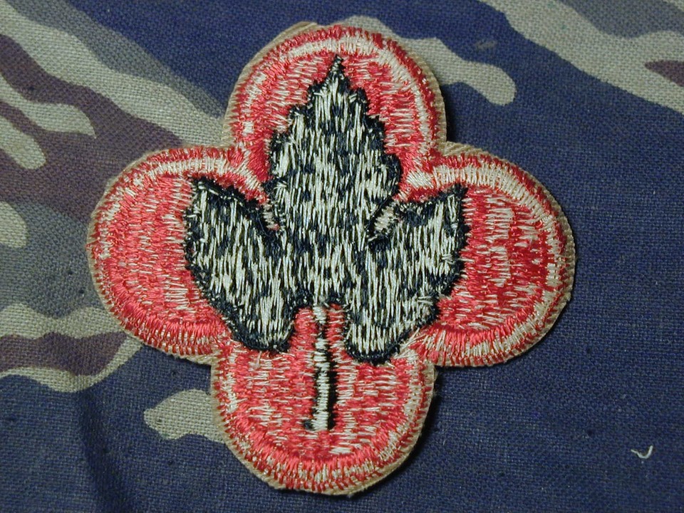 Old Original U.S. Army 43rd Infantry Division color shoulder patch cut ...