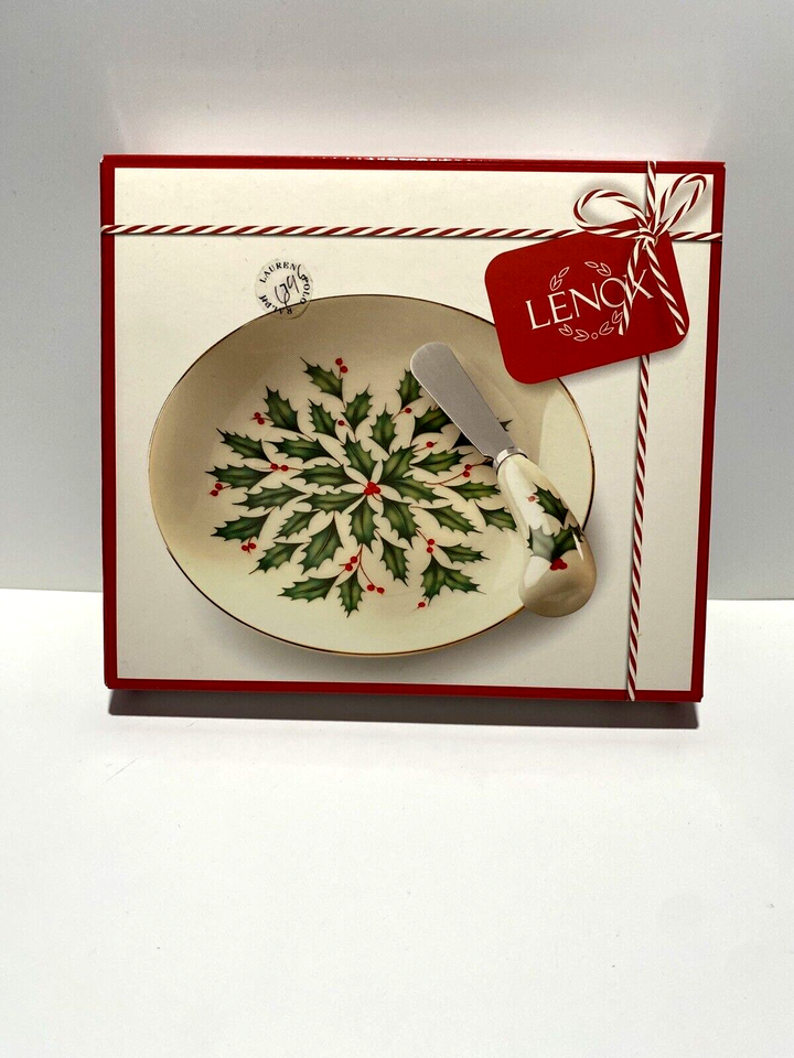 Lenox Christmas Serving Plate with Gold Trim | eBay