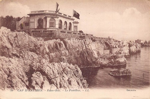 C016 France, Cap D'Antibes Eden Roc Le Pavillion 1923 vintage postcard ...