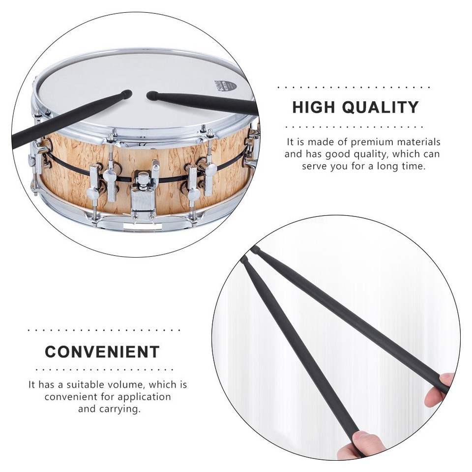 2 Pairs 5A Musical Instrument Drum Rod Drum Sticks Professional ...