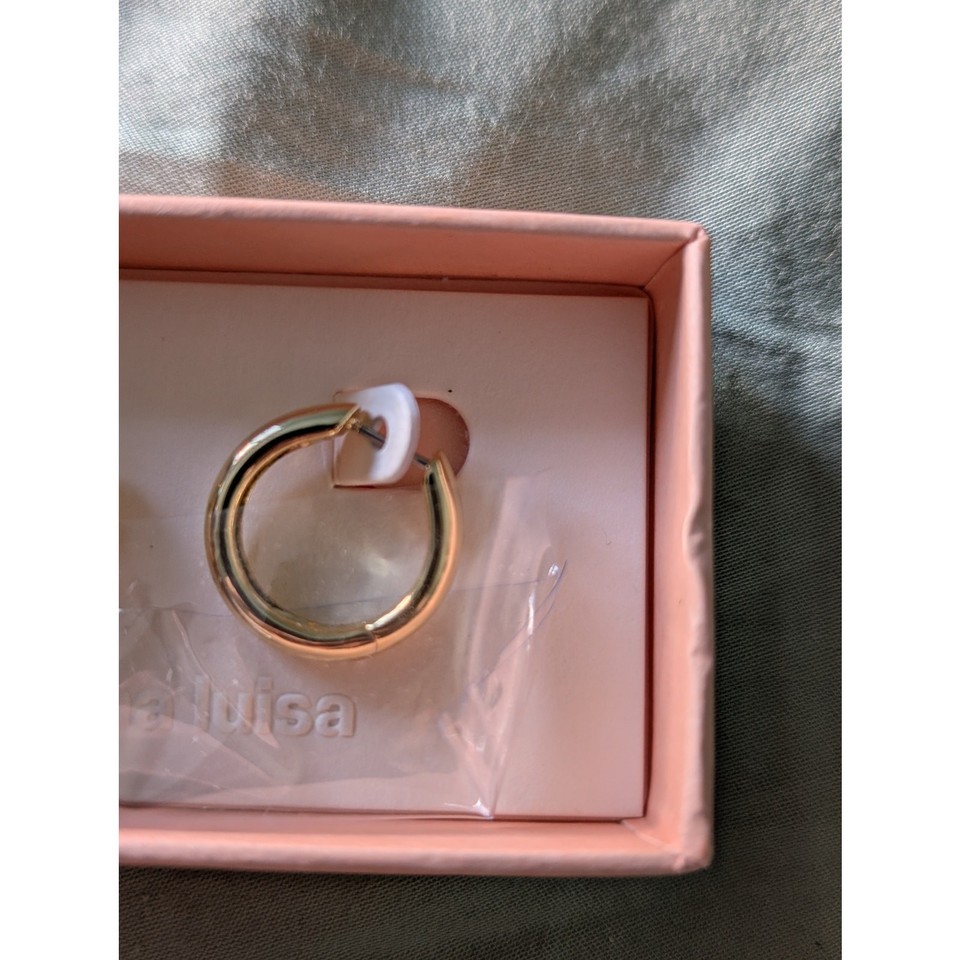 Ana Luisa Gold Hoop Earrings - Giulia Medium | eBay