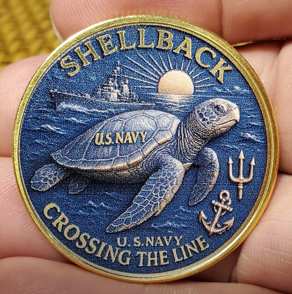 MILITARY/POLICE/FIREFIGHTER-CHALLENGE COIN-U.S. NAVY SHELLBACK | eBay