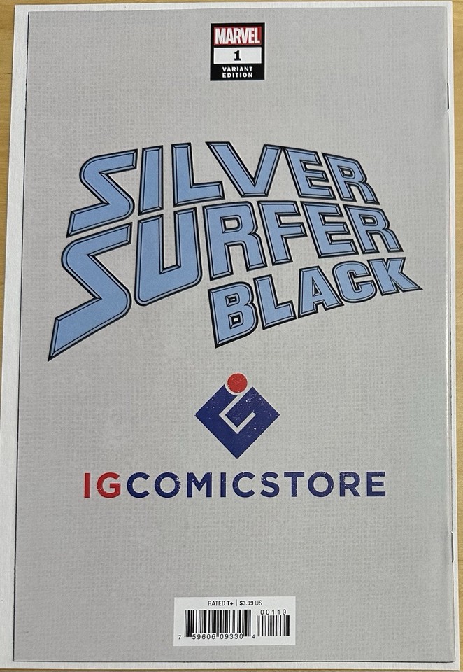 Silver Surfer Black 1 Variant Trade Cover By Scott Williams 224/600 W ...