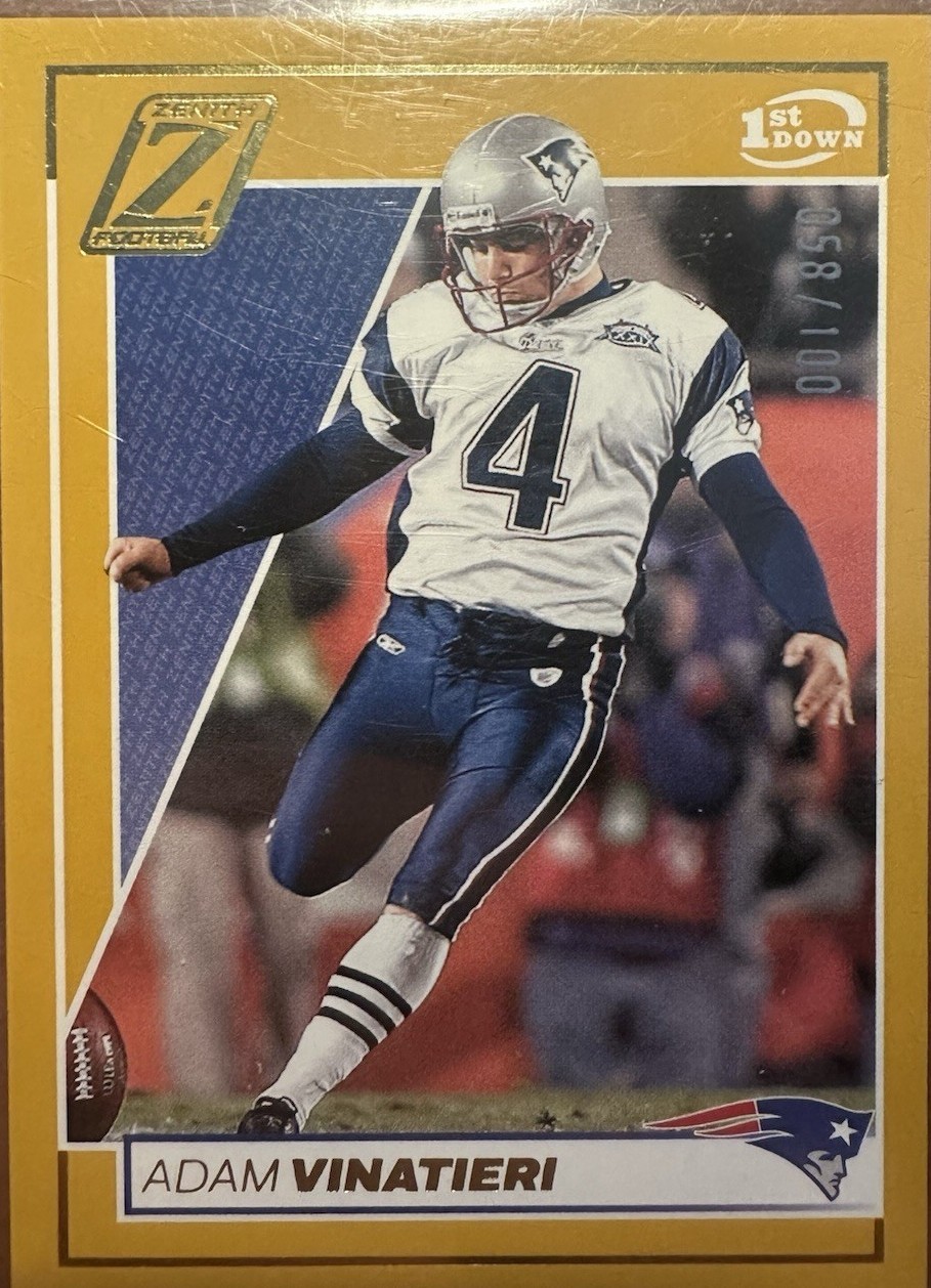 2024 Panini Zenith - Adam Vinatieri #68 1st Down /100 for sale online ...