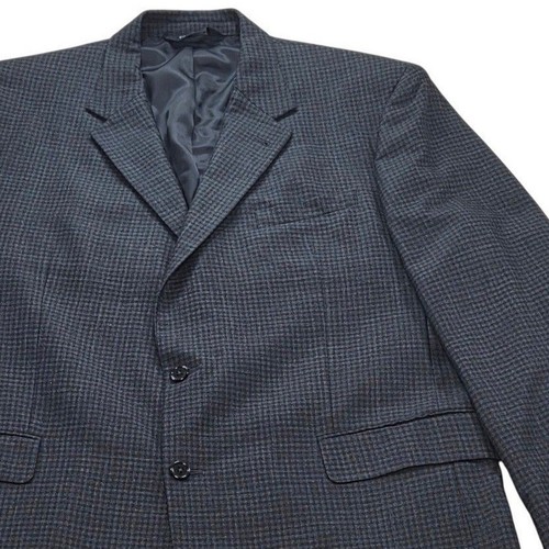 Jos A Bank Signature Collection Blazer Men's 46L Gray Brown Box Check ...