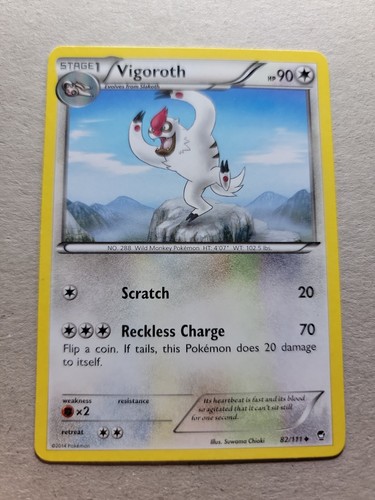 2014 Pokemon Card - Vigoroth - 82/111 - LP | eBay
