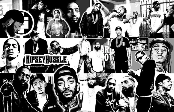 West Coast Rappers Collage