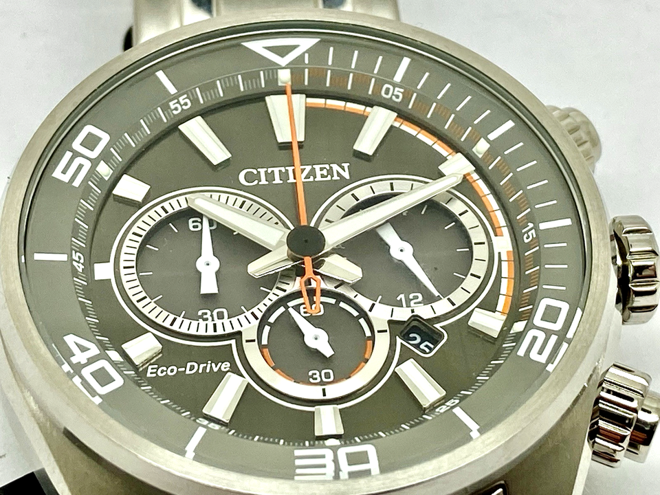 Citizen Men's Watch CA4330-57H Eco Drive Quartz Chronograph 45mm SMALL ...