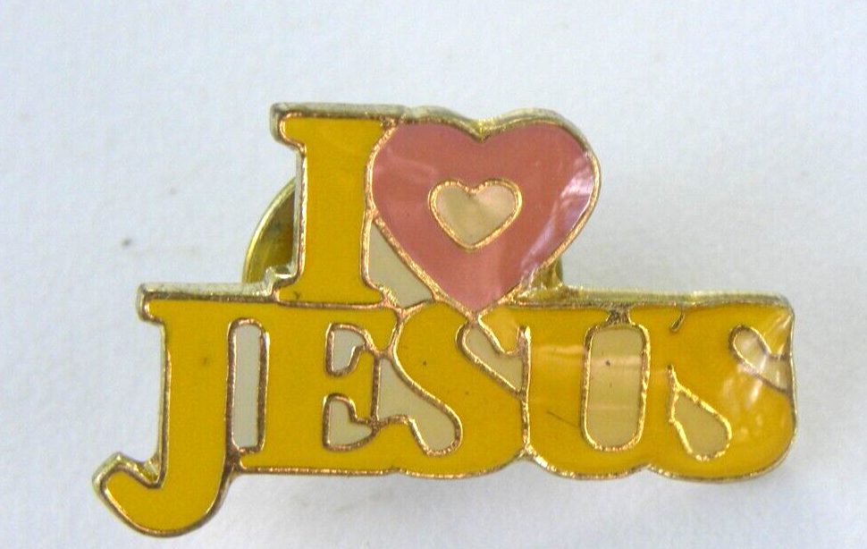 Vintage I Love Jesus Pin Christian Religious Hat Lapel | eBay