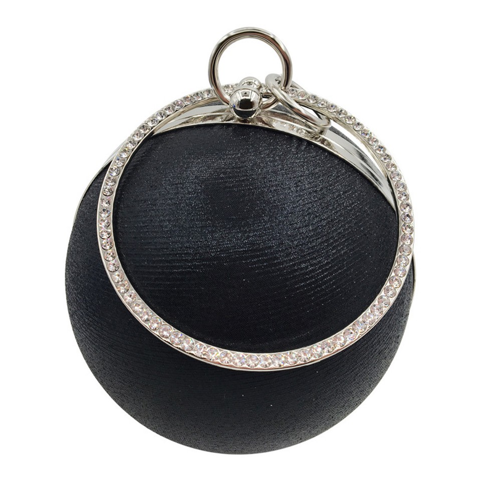Women Round Ball Shoulder Messenger Bag Party Evening Clutch Fashion ...