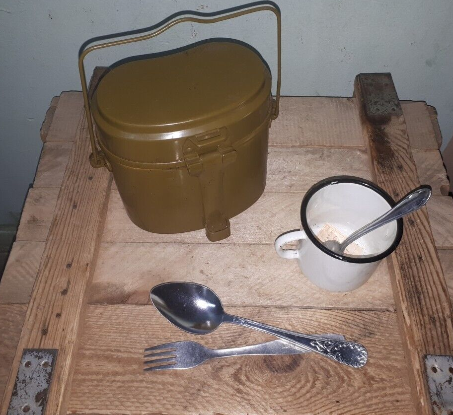USSR Soviet Russian Red Army Soldier Cooking Pot Kit + Army Cup ...