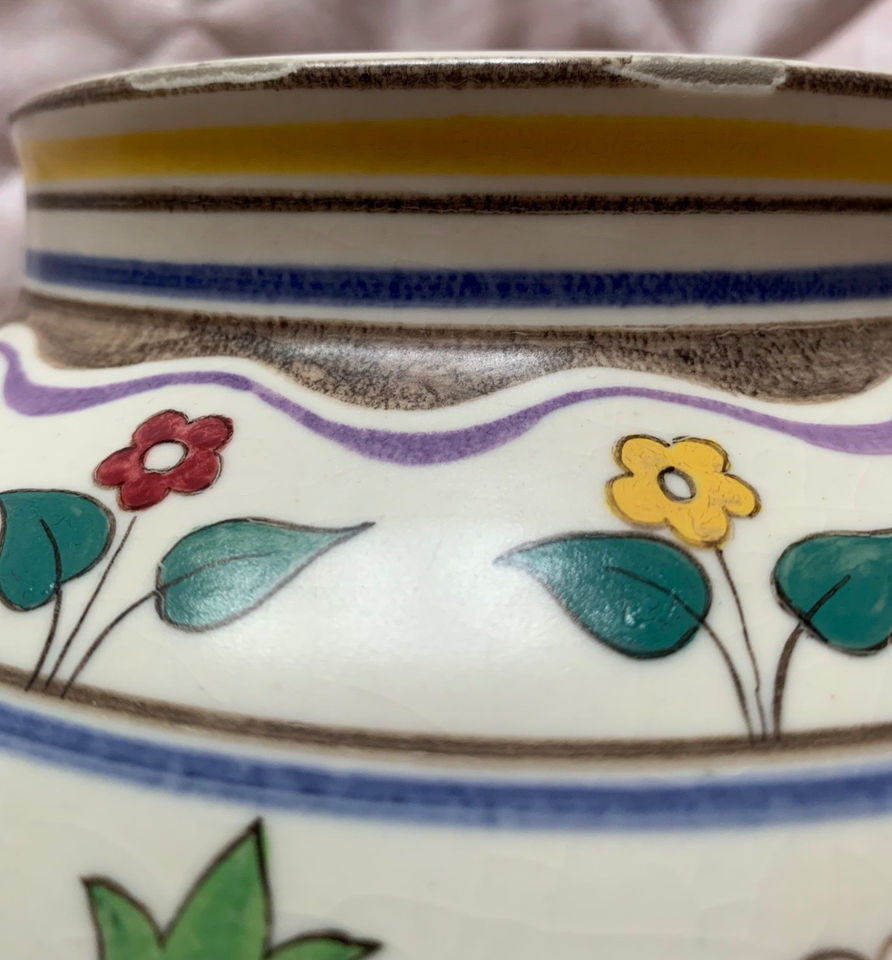 Extra large vintage Poole Pottery vase in Persian Deer pattern by ...