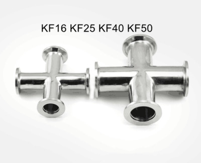 KF16 KF25 KF40 KF50 Flange Stainless steel 304 Cross vacuum adapter 4 ...
