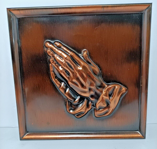 Coppercraft Guild Plaque 3D Praying Hands Vintage | eBay