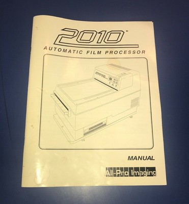 Air Techniques All Pro Imaging 2010 User Manual Automatic Film ...