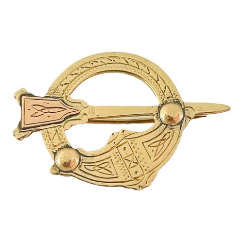 Vintage 9k Yellow Gold Irish Tara Celtic Sword Pin Brooch | eBay