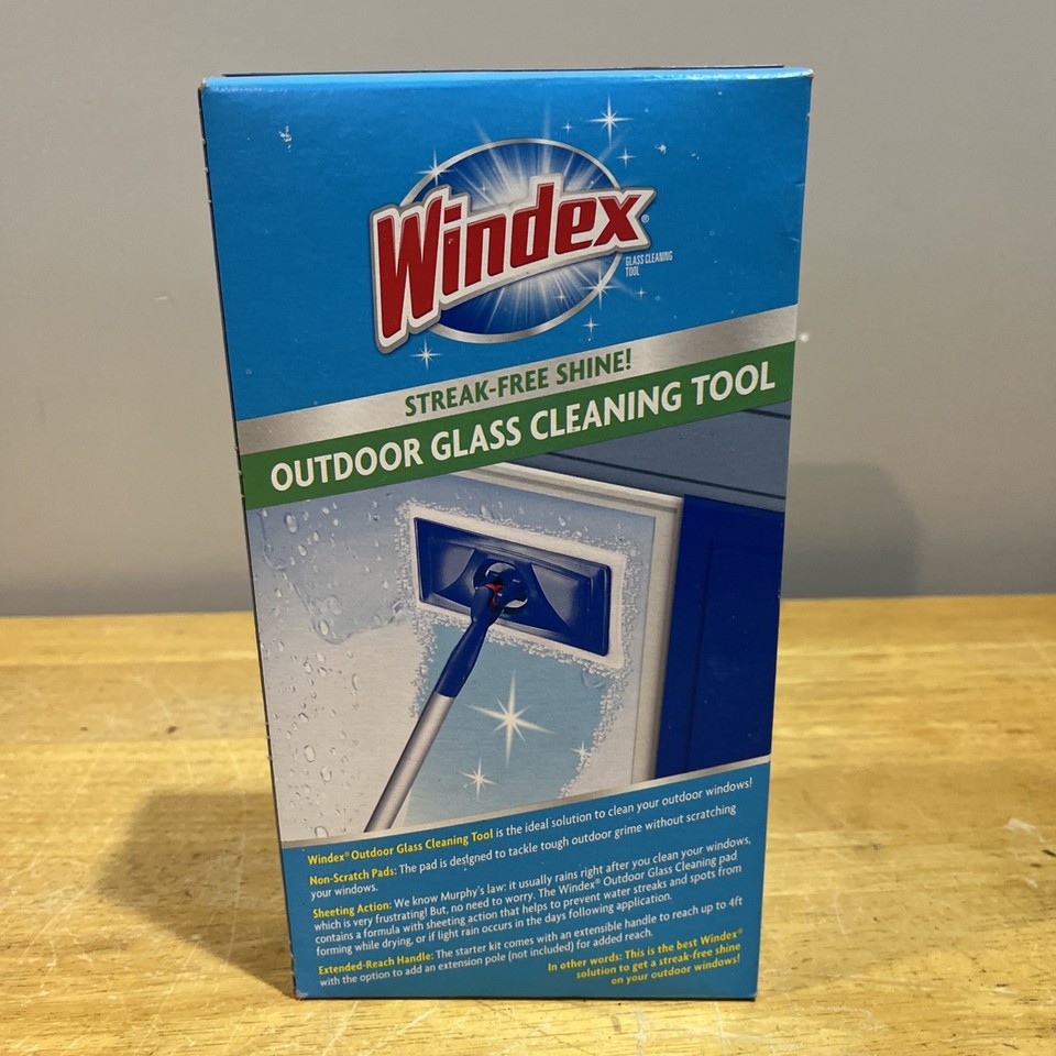 Windex Outdoor All In One Glass Window Cleaner Tool Starter Kit NEW ...