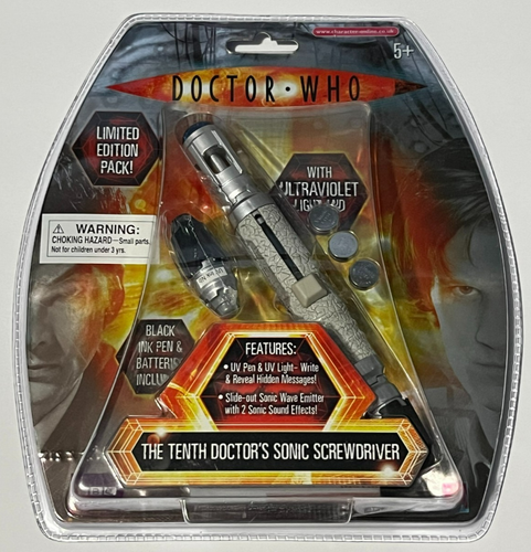 Doctor Who 10th Doctor Sonic Screwdriver with UV Light & Pen (FACTORY ...