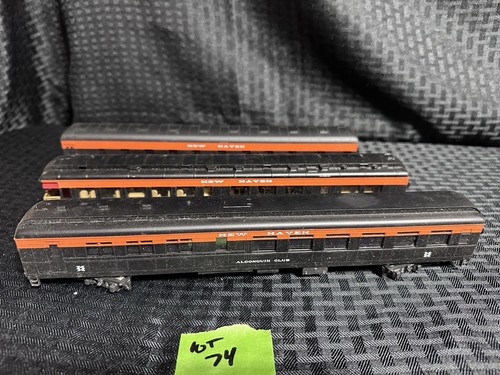 LOT of 3 HO Scale Rivarossi NH New Haven Railroad Assorted Passenger ...