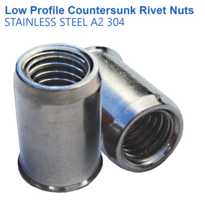 M6 - 6mm RIVNUTS COUNTERSUNK STAINLESS STEEL THREADED RIVET NUTS ...