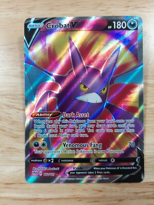 Crobat V 182/189 Darkness Ablaze NM Full Art Ultra Rare Pokemon Card | eBay