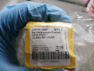 New Bussmann LPS RK 125SP Low Peak 125 Amp Fuse Class RK1 600 Volt New ...