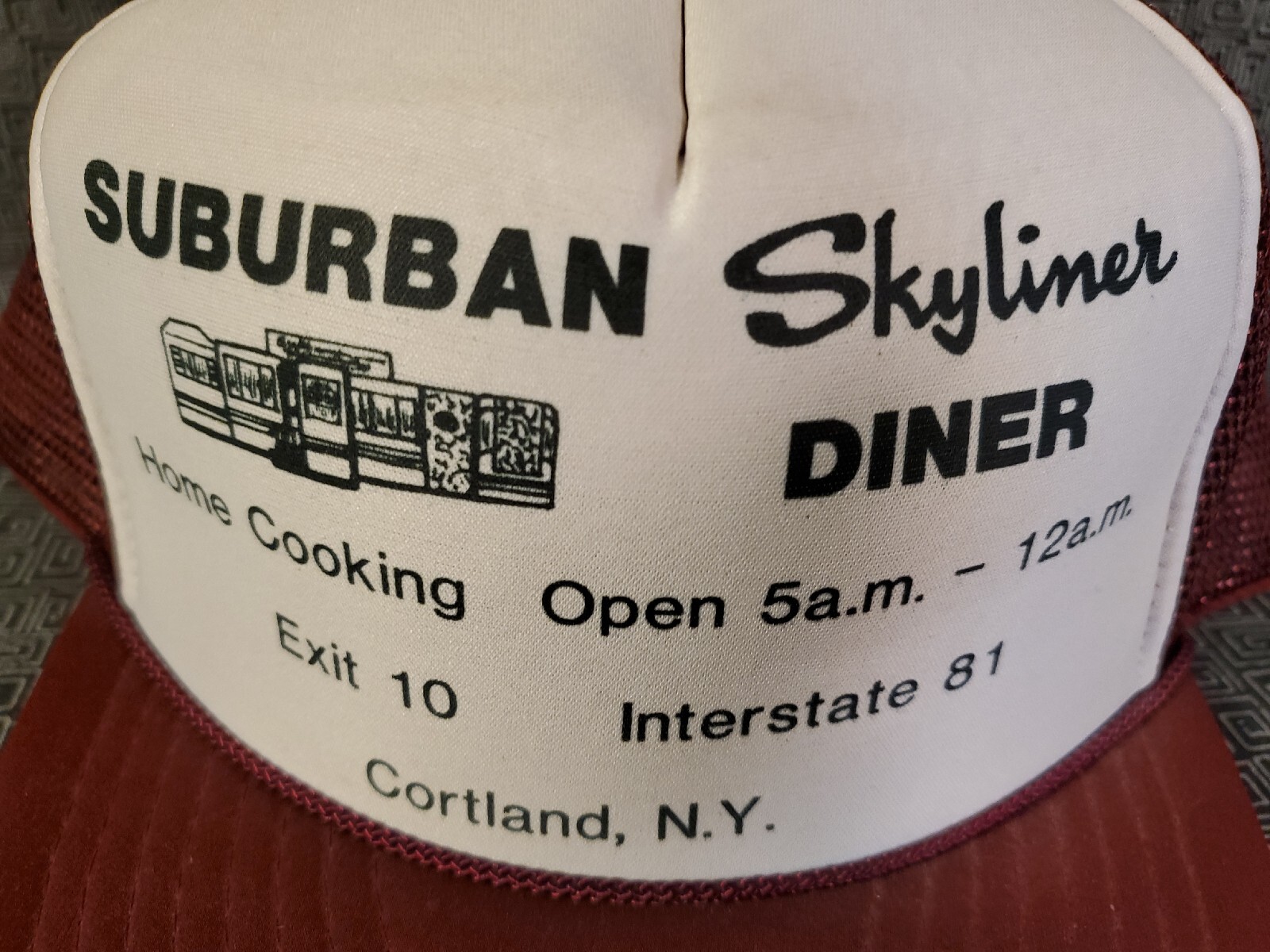 Skyliner Diner Cortland NY Mesh Trucker Hat Cap w/ ba… - Gem
