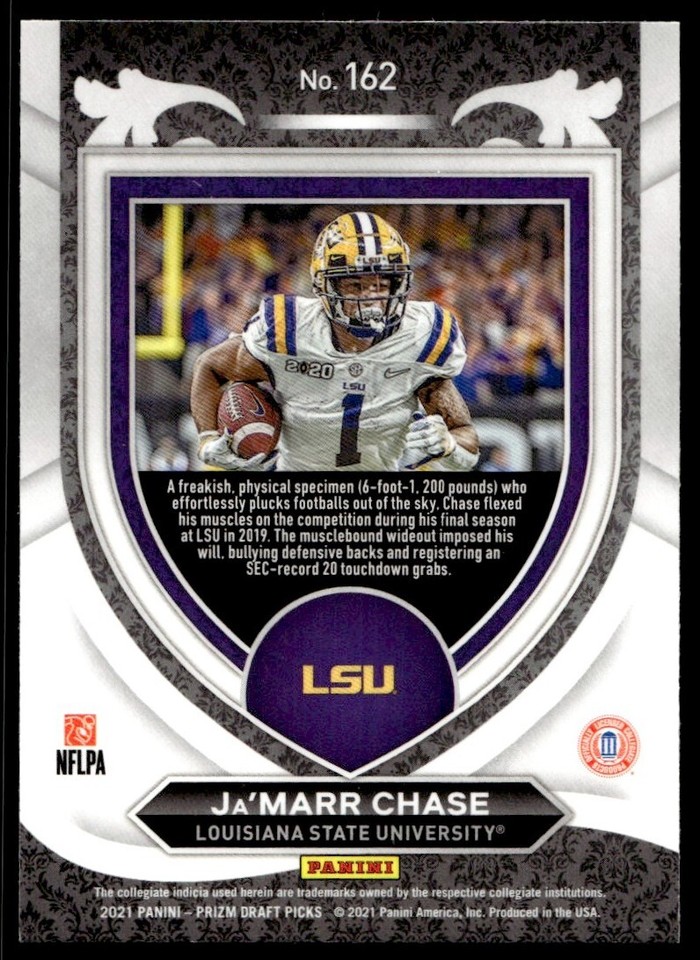 2021 Panini Crusade Ja'Marr Chase Rookie G64 LSU Tigers #162 | eBay