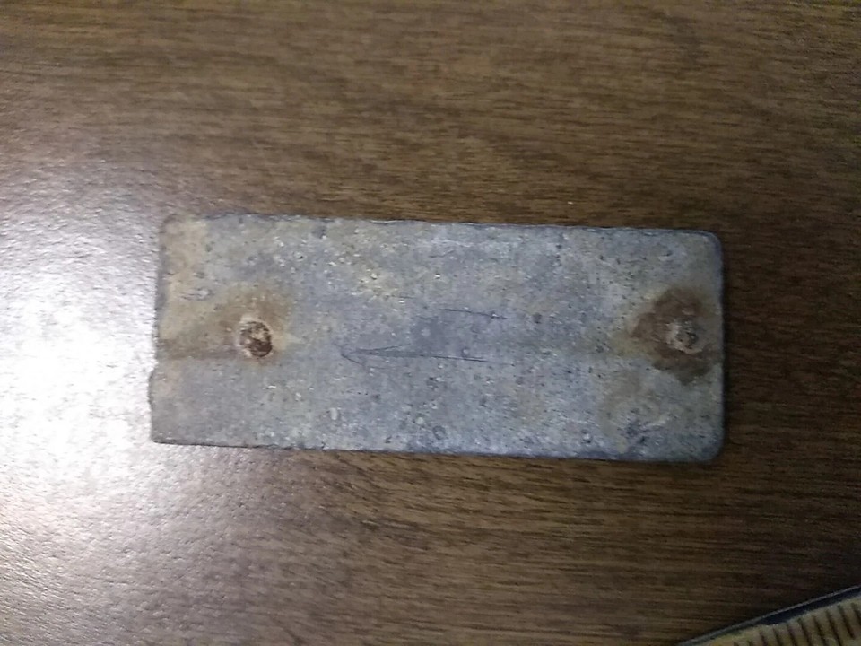 old metal printing block vintage CHIPSO sugar & creamer set label maker ...