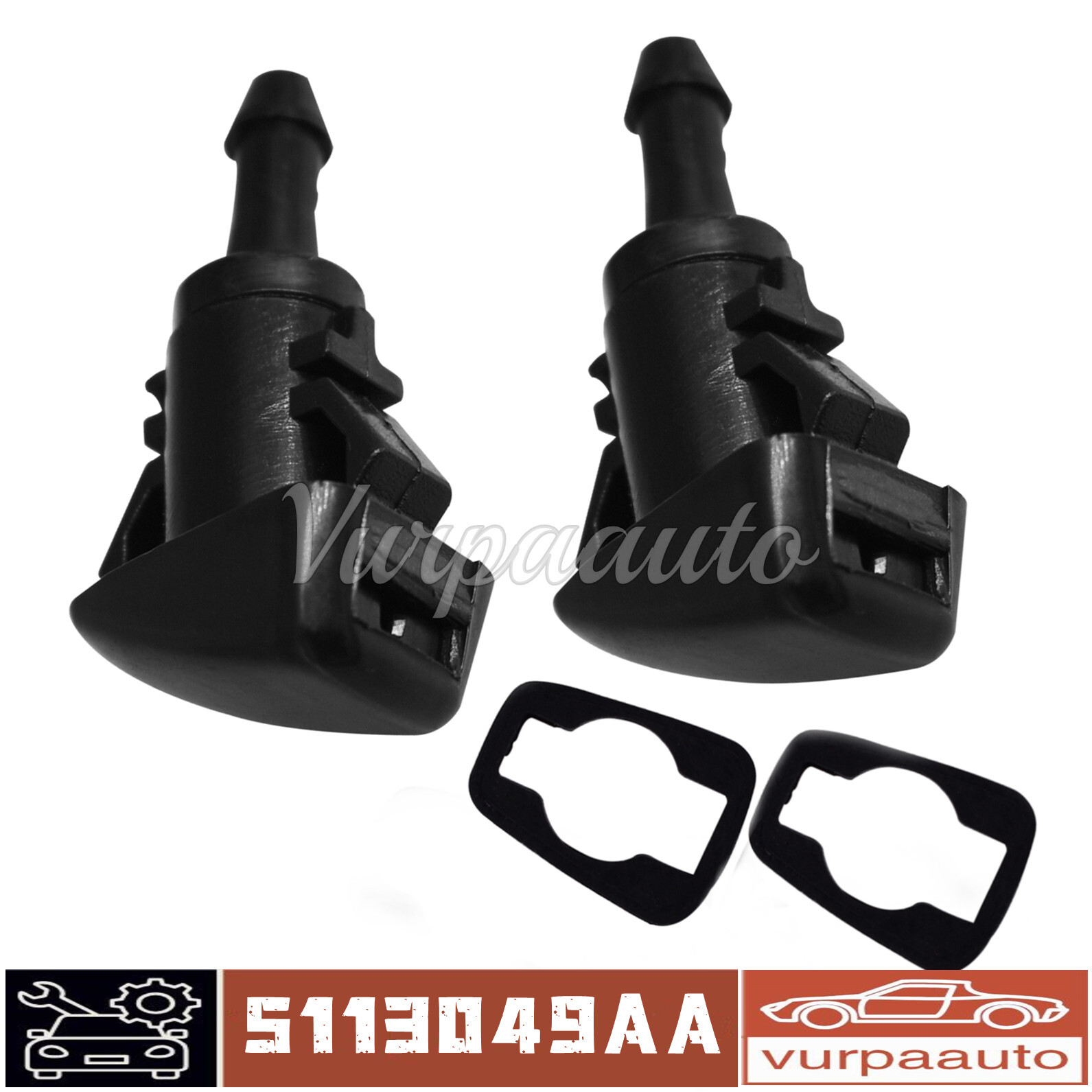 For Front 2011-17 Dodge Ram 1500 2500 3500 5113049AA Windshield Washer ...