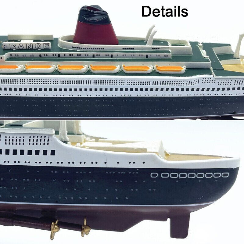 1:1250 Alloy Diecast Atlantic Shipyard SS France Cruise Ship Model ...