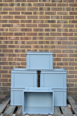 Industrial Plastic Storage Boxes - 24 Litre Capacity - Pack of 6 | eBay UK