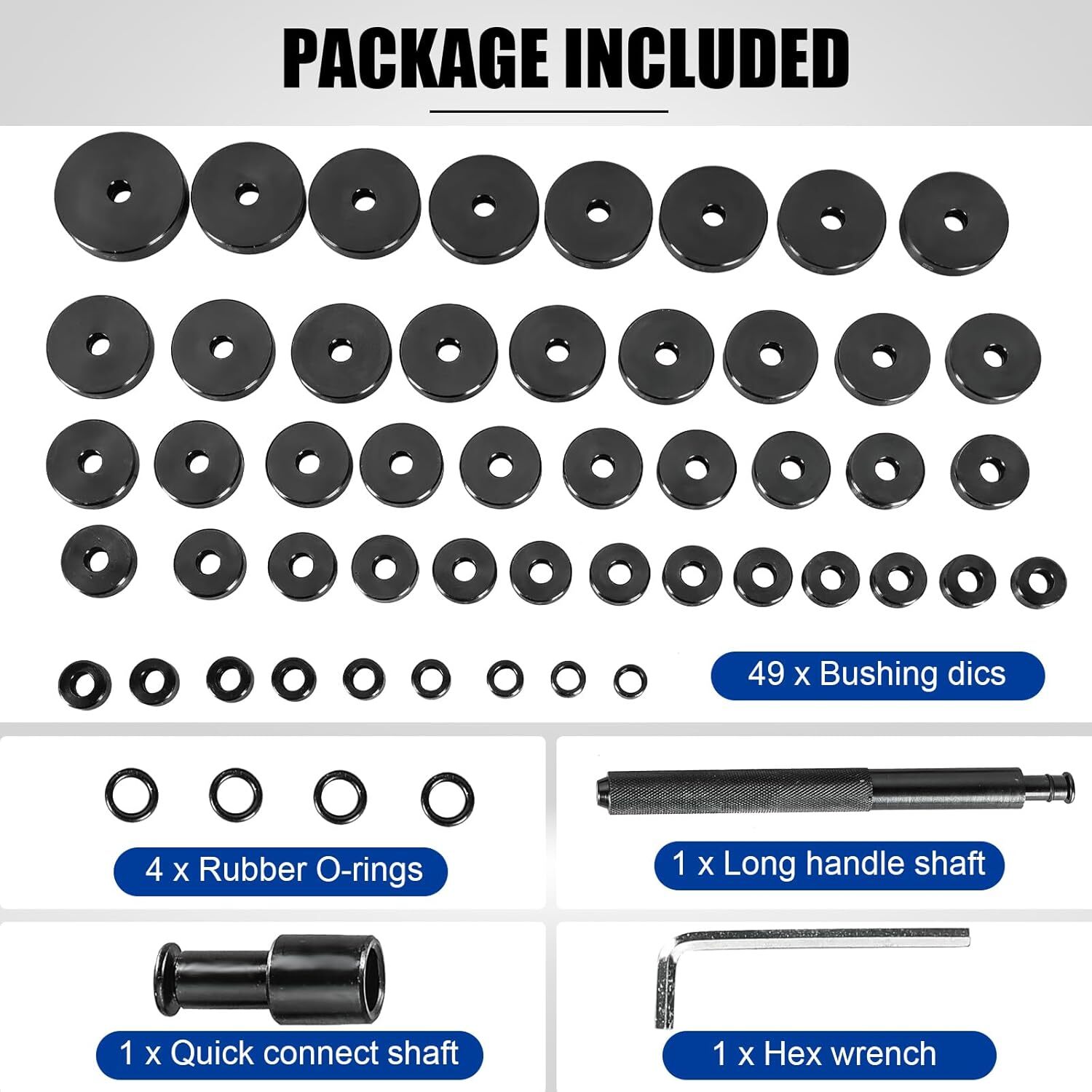 Bushing Installer Remover Bush Bearing Race Seal Driver Set Automotive ...