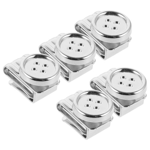 5 Pcs Suspender Clip Button Man Button-on Suspenders for Men Mens Metal ...