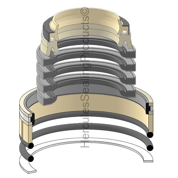 Hydraulic Seal Kit 707-98-35100 for Komatsu PC40-6 PC50UU-1 Excavators ...