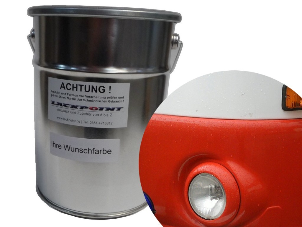 1 Liter 1K Autolack Kunstharz RAL 3001 Signalrot DDR Feuerwehr IFA Rot ...