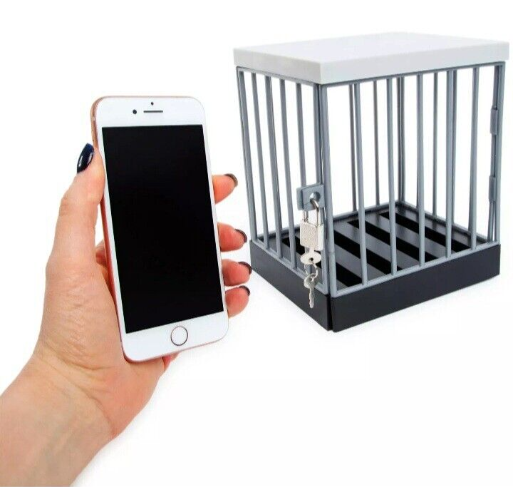 Traxx Locked-Up Cell Phone Detention w/Lock & Key Gag Gift Cell Phone ...