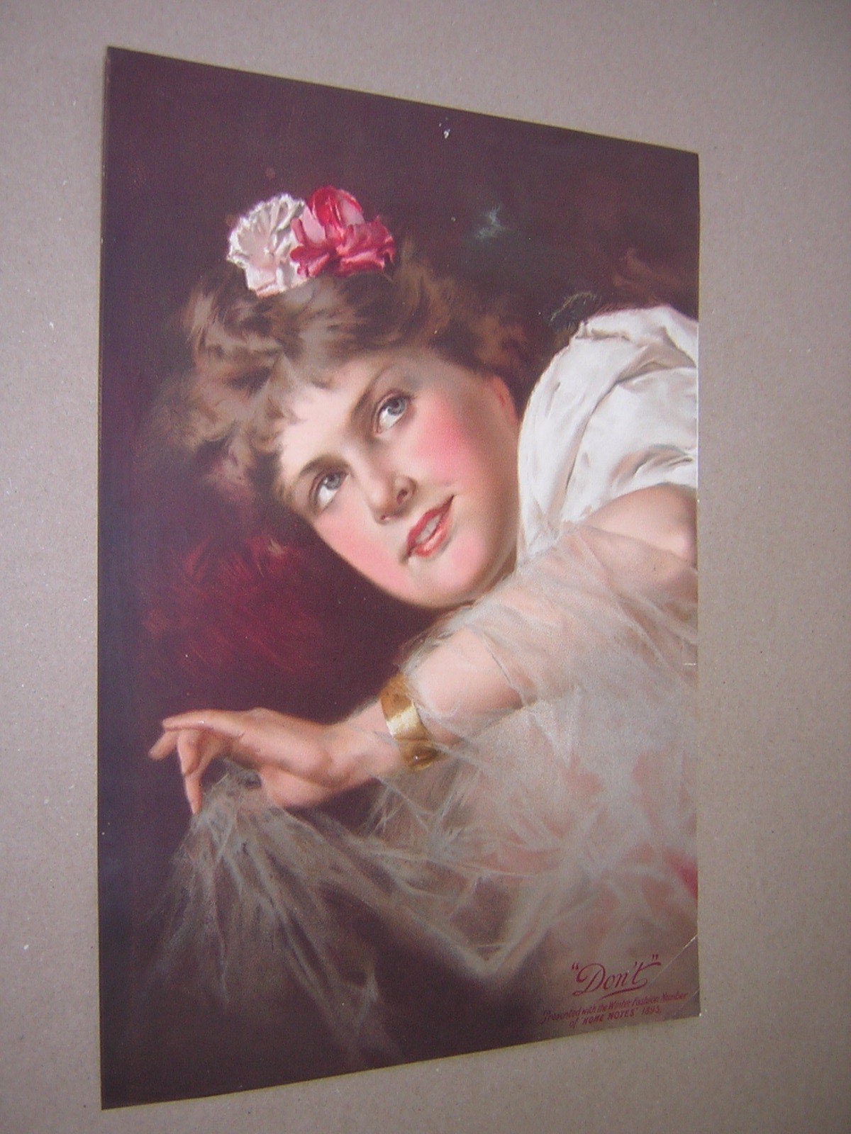 "DON'T" ORIGINAL CHROMOLITHO PRINT PRESENTED WITH HOME NOTES MAGAZINE ...