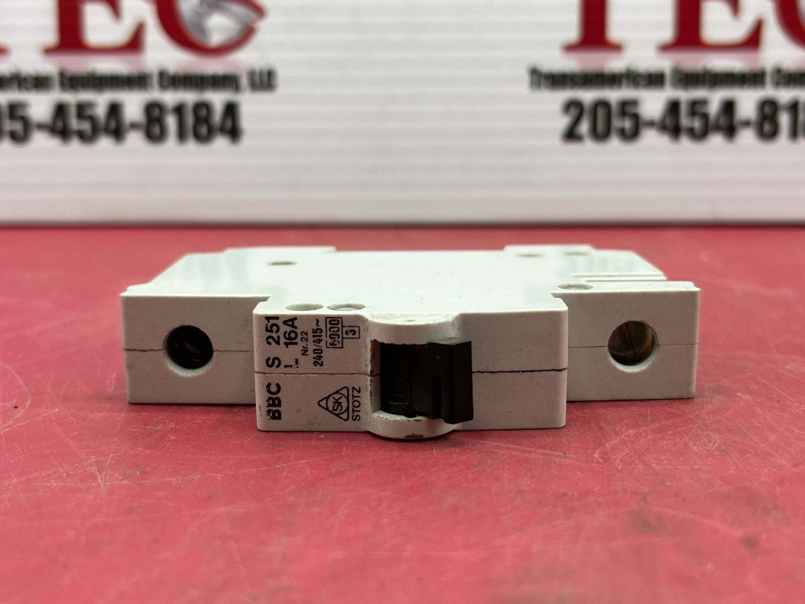 1 lot of 2 BBC S251-L16A 1 Pole 240/415 VAC Circuit Breaker | eBay