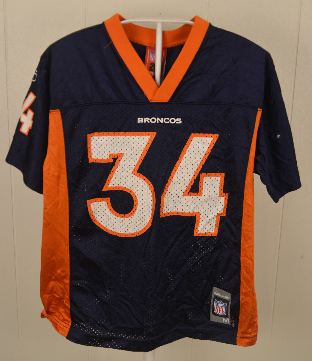 Reebok Denver Broncos Jersey #34 Reuben Droughns NFL Youth Medium (10 ...