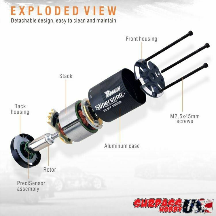 Rocket Supersonic 21.5T Fixed Timing 540 Sensored Motor | eBay