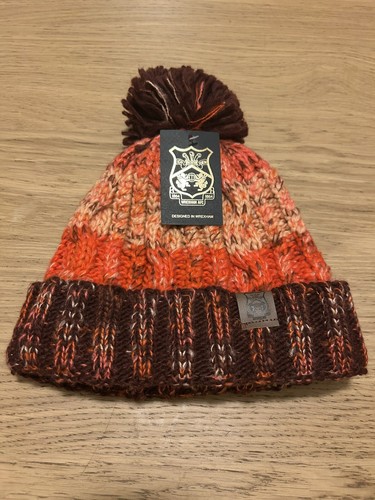 Official Wrexham AFC Women’s Knit Bobble Hat Cap NWT Welcome To Wrexham ...