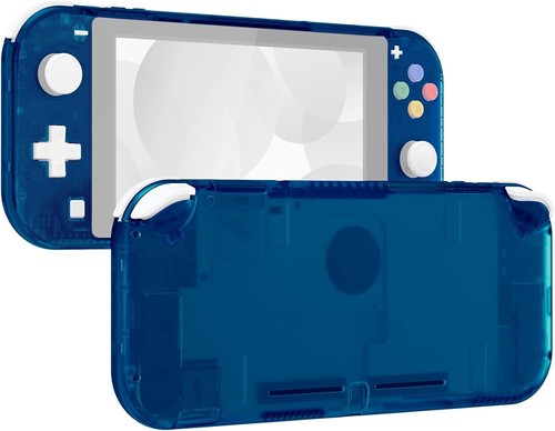 Transparent Clear Blue DIY Replacement Shell for Nintendo Switch Lite ...
