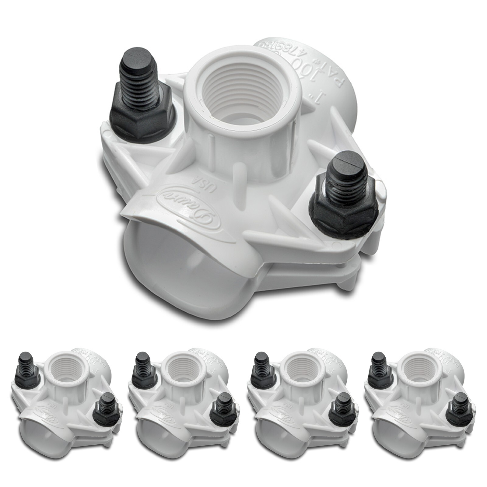 Dawn Industries 100C, 1" Poly Saddle x 1/2˝ FPT, KwikSeal Plastic ...