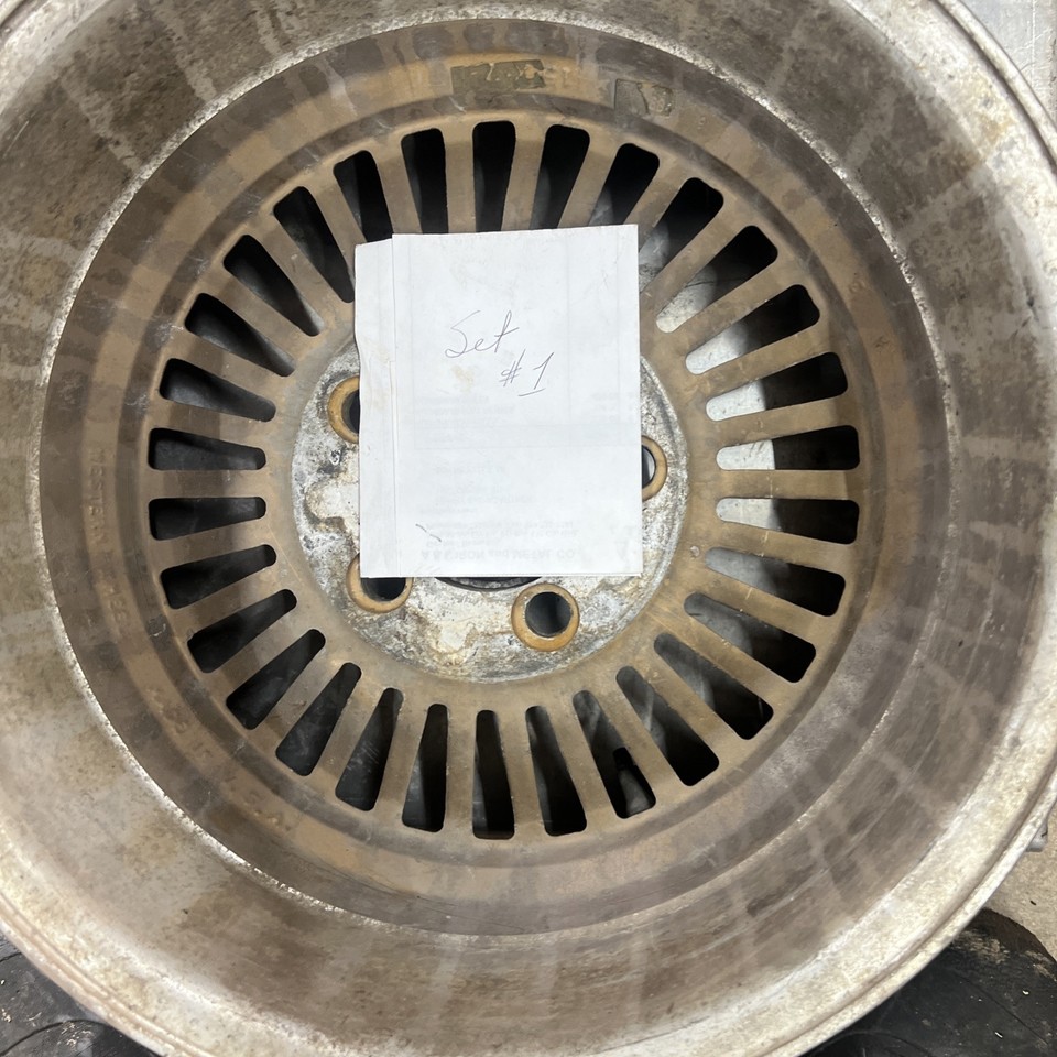 15" Vintage Western Cyclone Polished Wheels 15x7 Rims 5x4.75 sold ...