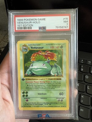Venusaur #15 (PSA 7) - 1st edition shadowless base Set | eBay