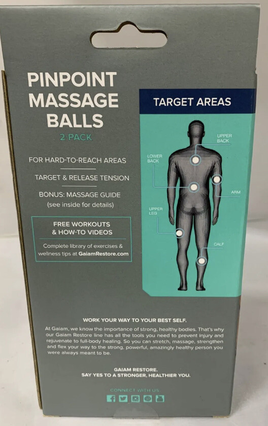 GAIAM Restore Pinpoint Massage Balls ( 1 ) FREE SHIPPING!!! | eBay