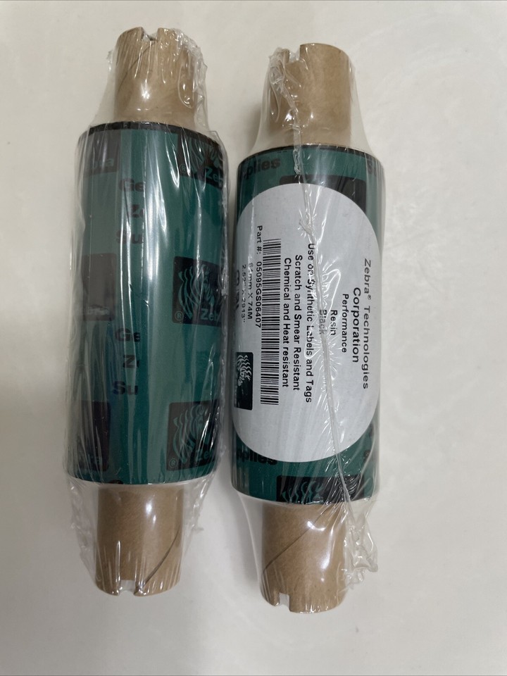 Genuine Zebra 05095GS06407 Wax Resin Ribbon 2.52” GX430 ZD420 ZD620 ...