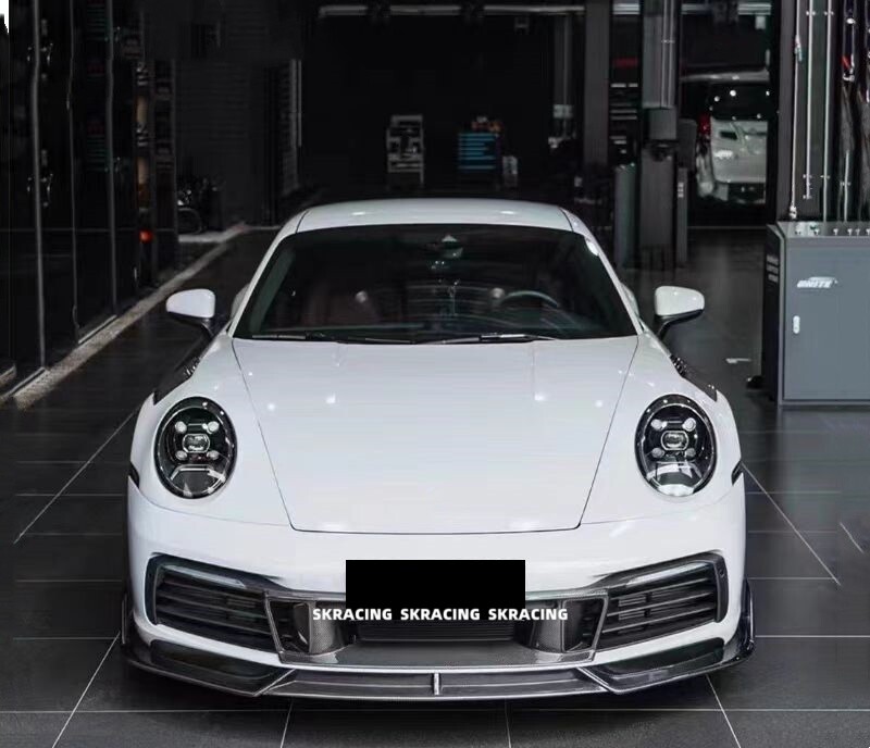 For Porsche Carrera 911 992 Front Bumper Hood Side Fenders Cover Carbon ...