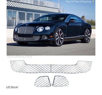 2012-2015 Bentley Continental GT GTC Front Bumper Lower Grille Mesh Set ...